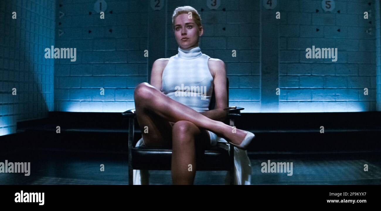 USA.Sharon Stone in a scene from (C)TriStar Pictures film: Basic Instinct (1992). Plot: A ...