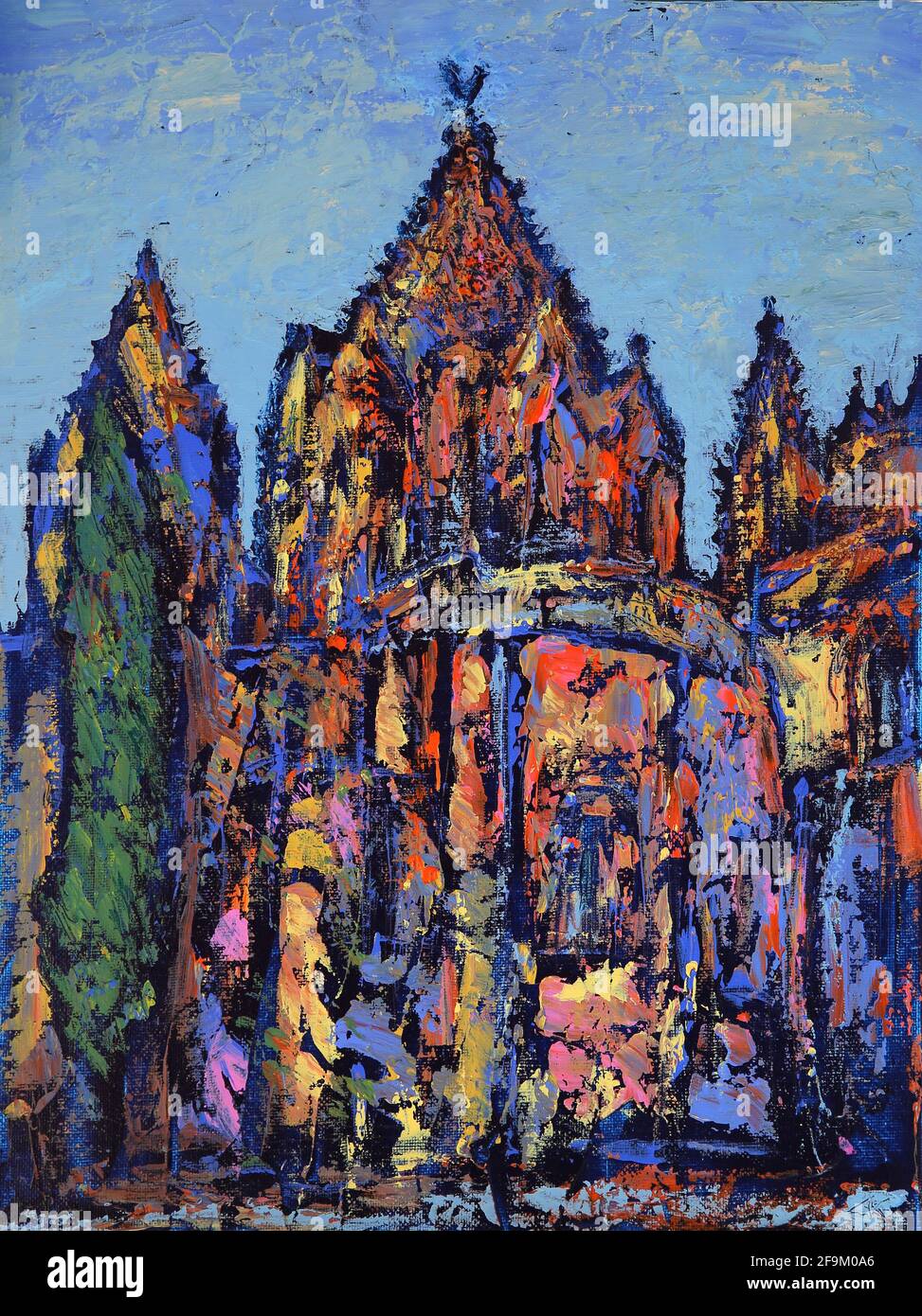 Abstract Paintings Of Churches