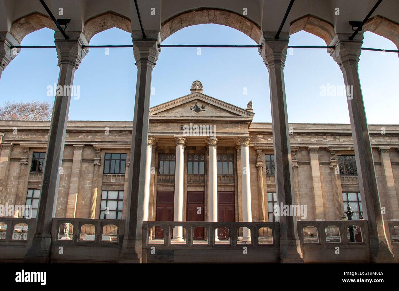 View of Istanbul Archeology Museum . Istanbul archeology museum is the ...
