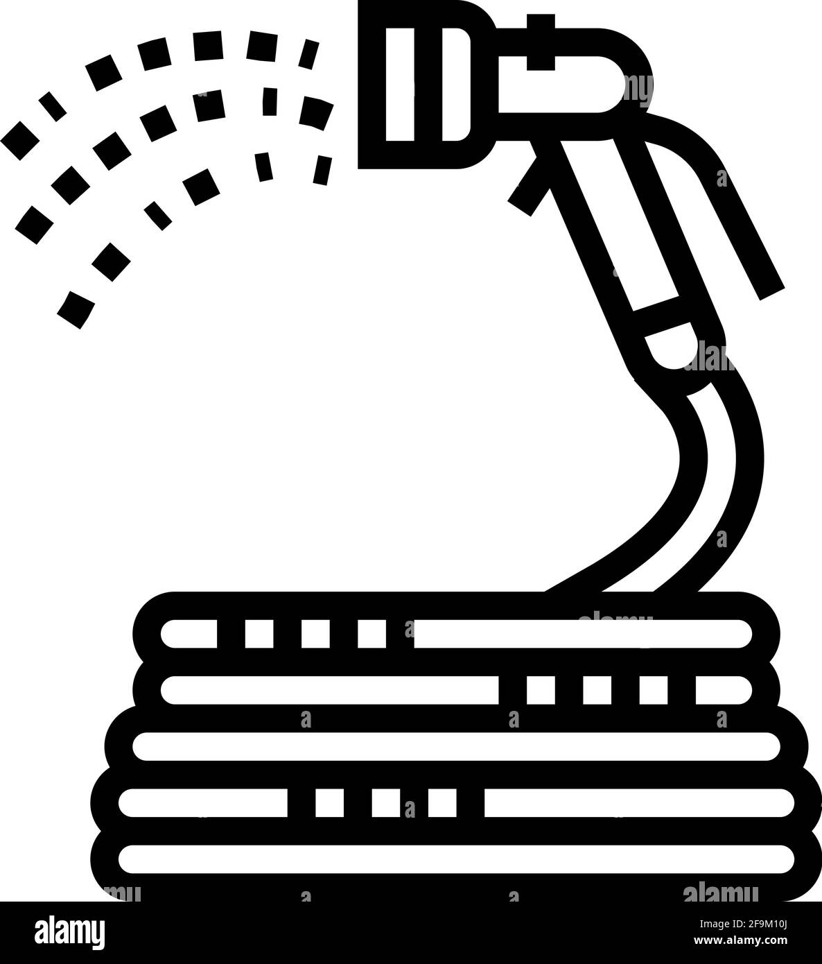 spray hose gardening line icon vector illustration Stock Vector Image ...