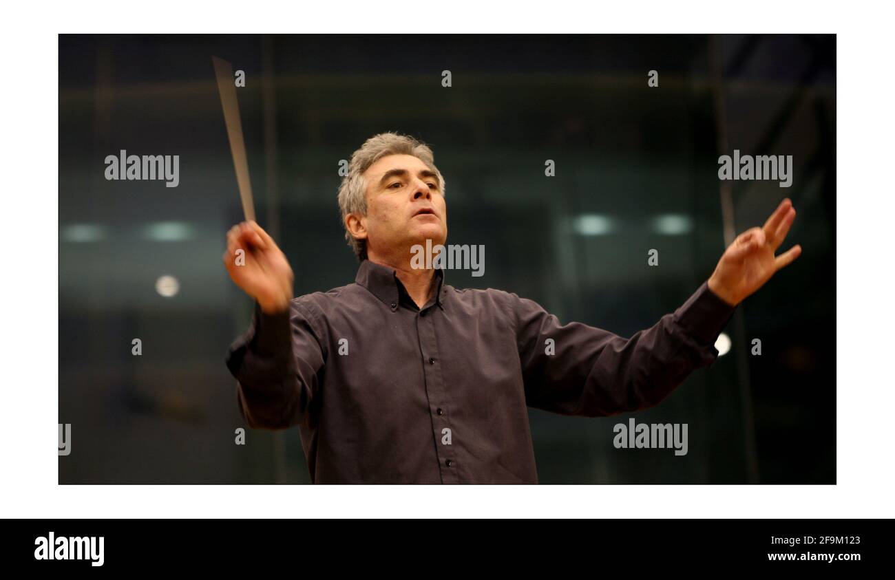 Conductor Andy Brown at the Abbey road studios.photograph by David ...