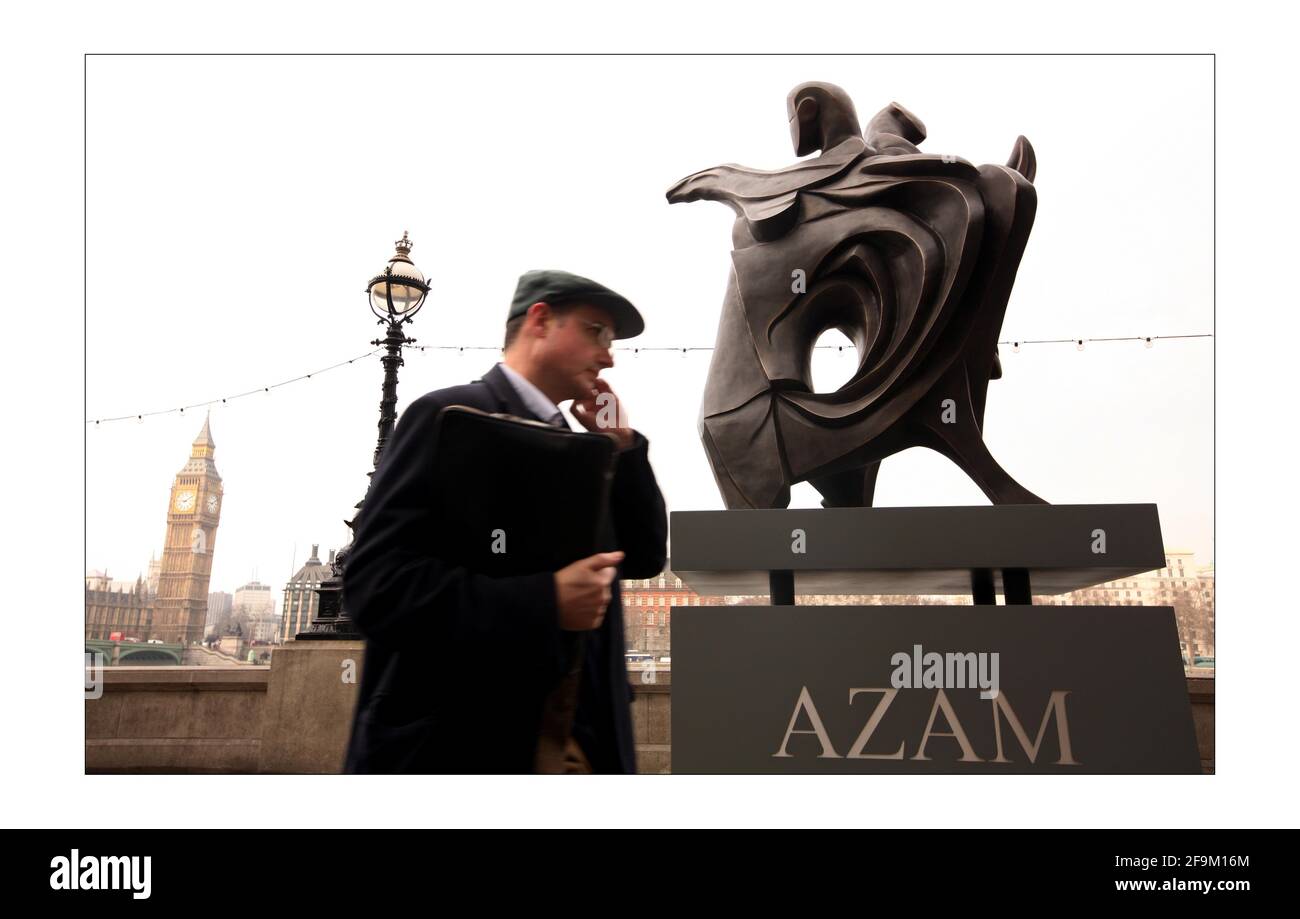 Major New Sculpture revealed... Nasser Azam, County Hall Gallery's ...