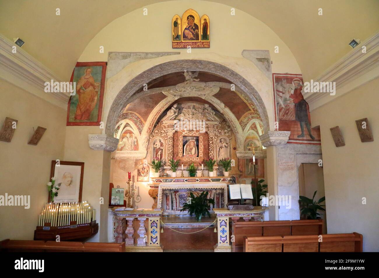 Church of Sant'Anna della Rocca / Chiesa di Sant'Anna della Rocca Stock ...