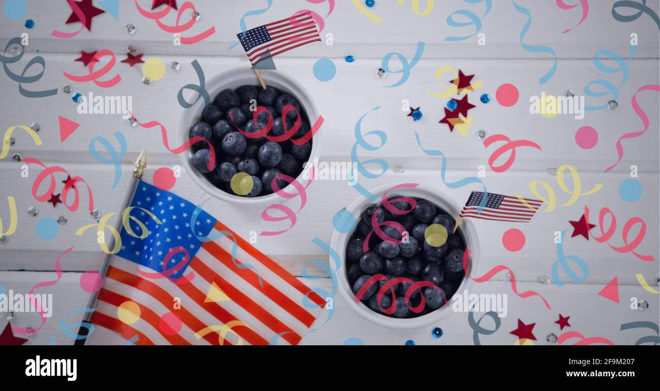 American flag streamers hi-res stock photography and images - Alamy