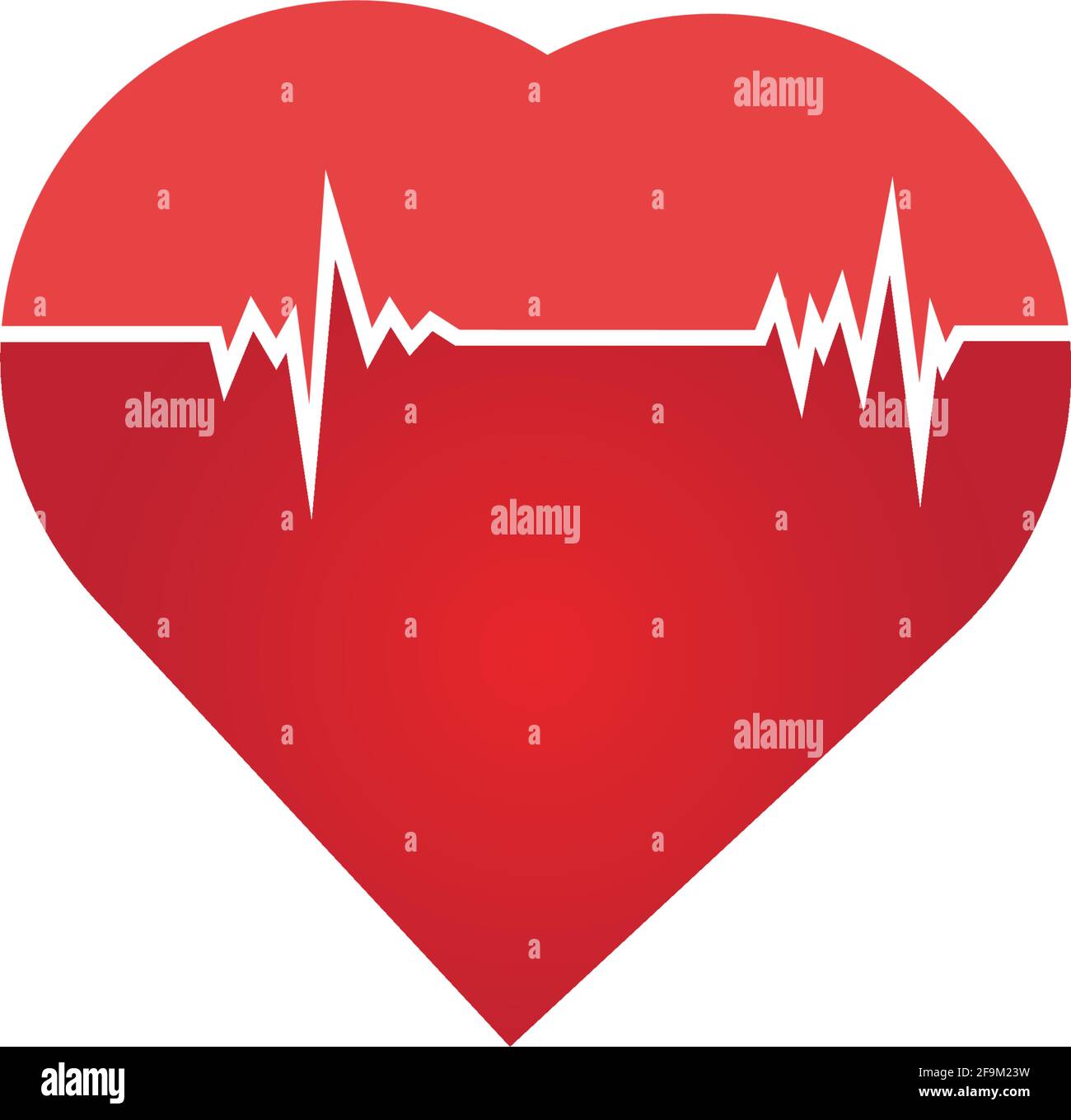 Heart rate icon - health monitor. Red Heart Rate.Blood pressure vector ...
