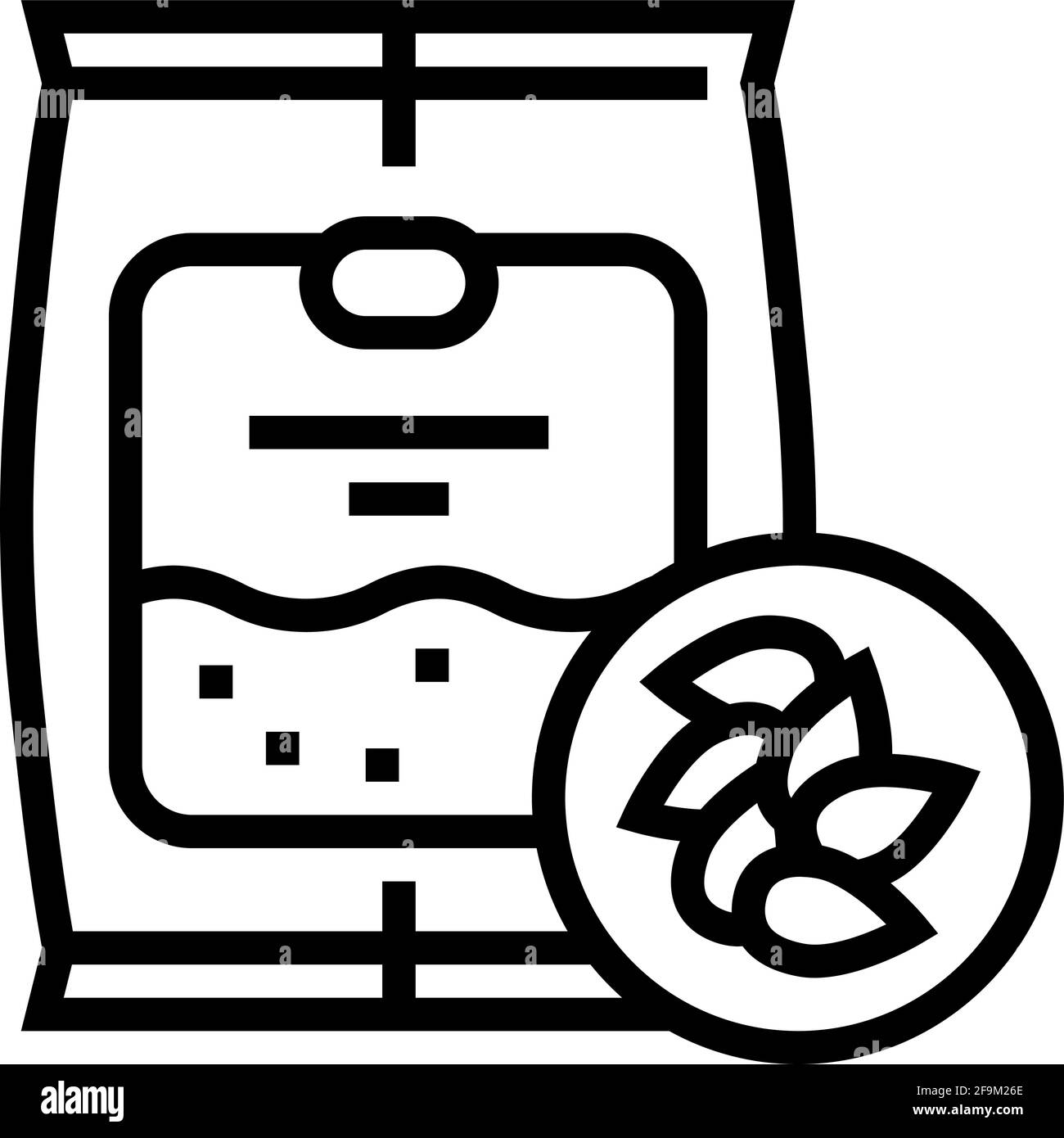 seeds gardening line icon vector illustration Stock Vector Image & Art ...