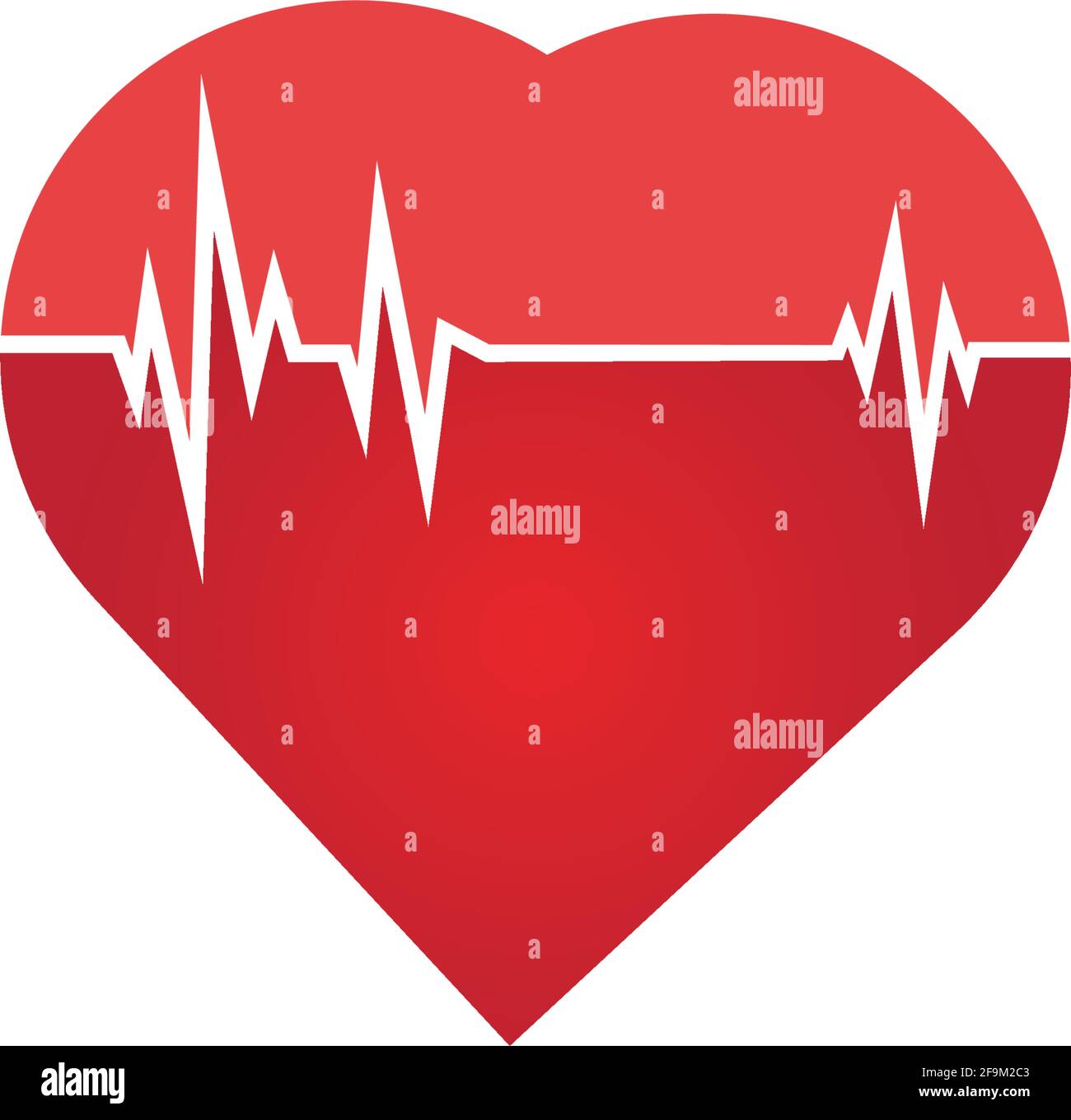 Heart rate icon - health monitor. Red Heart Rate.Blood pressure vector ...