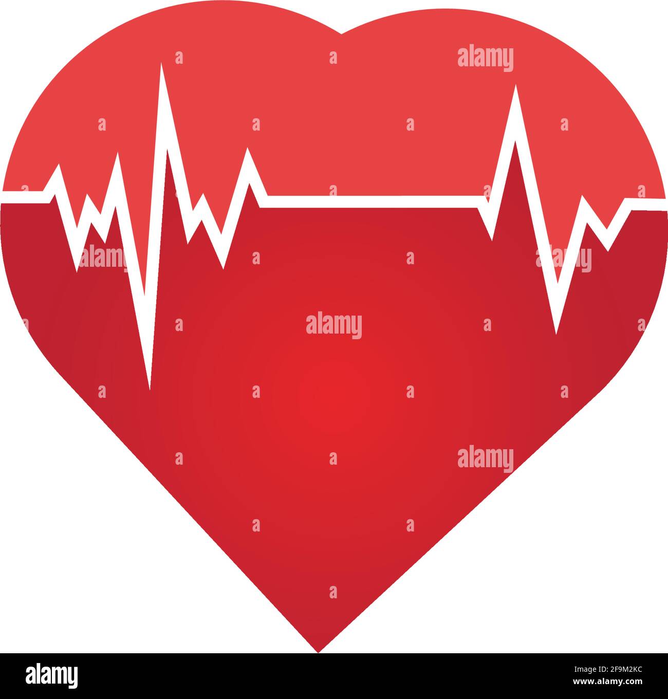 Heart rate icon - health monitor. Red Heart Rate.Blood pressure vector ...