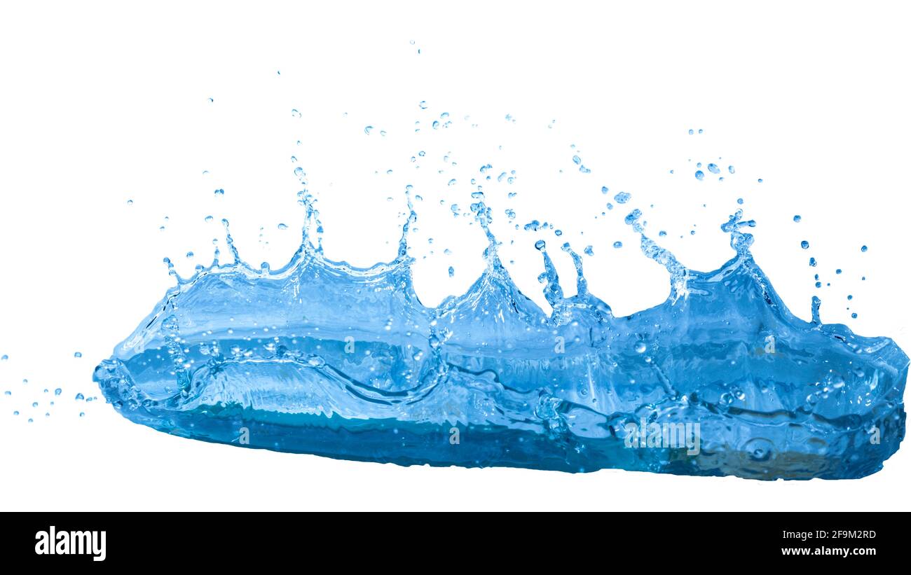 water splash isolated on white Stock Photo - Alamy