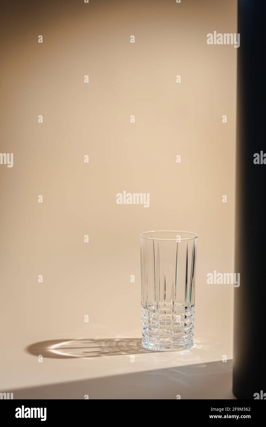 Glass casts beautiful shadow and beautiful caustic effect as light ...