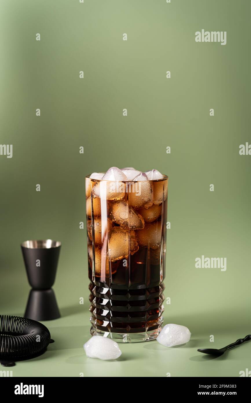 Slow motion closeup cola pouring hi-res stock photography and images ...