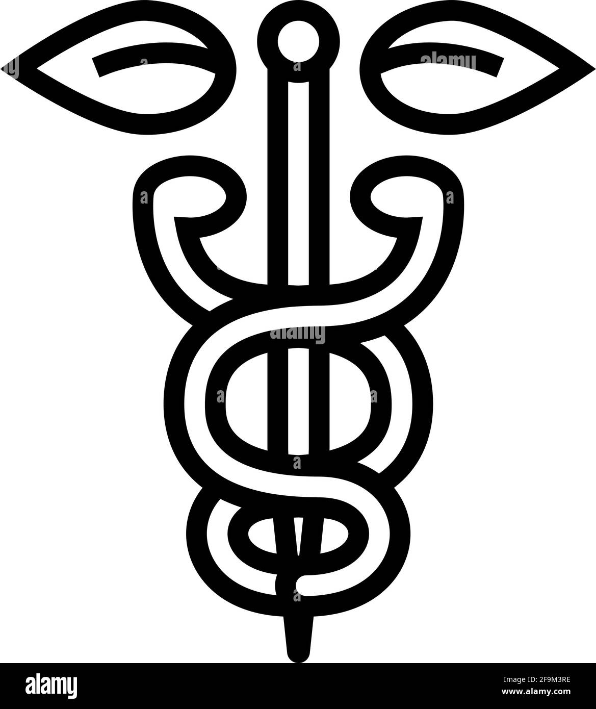 symbol homeopathy line icon vector illustration Stock Vector Image ...