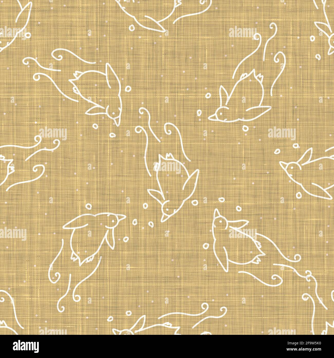 Seamless christmas penguin swimming holiday background. Simple snow ...