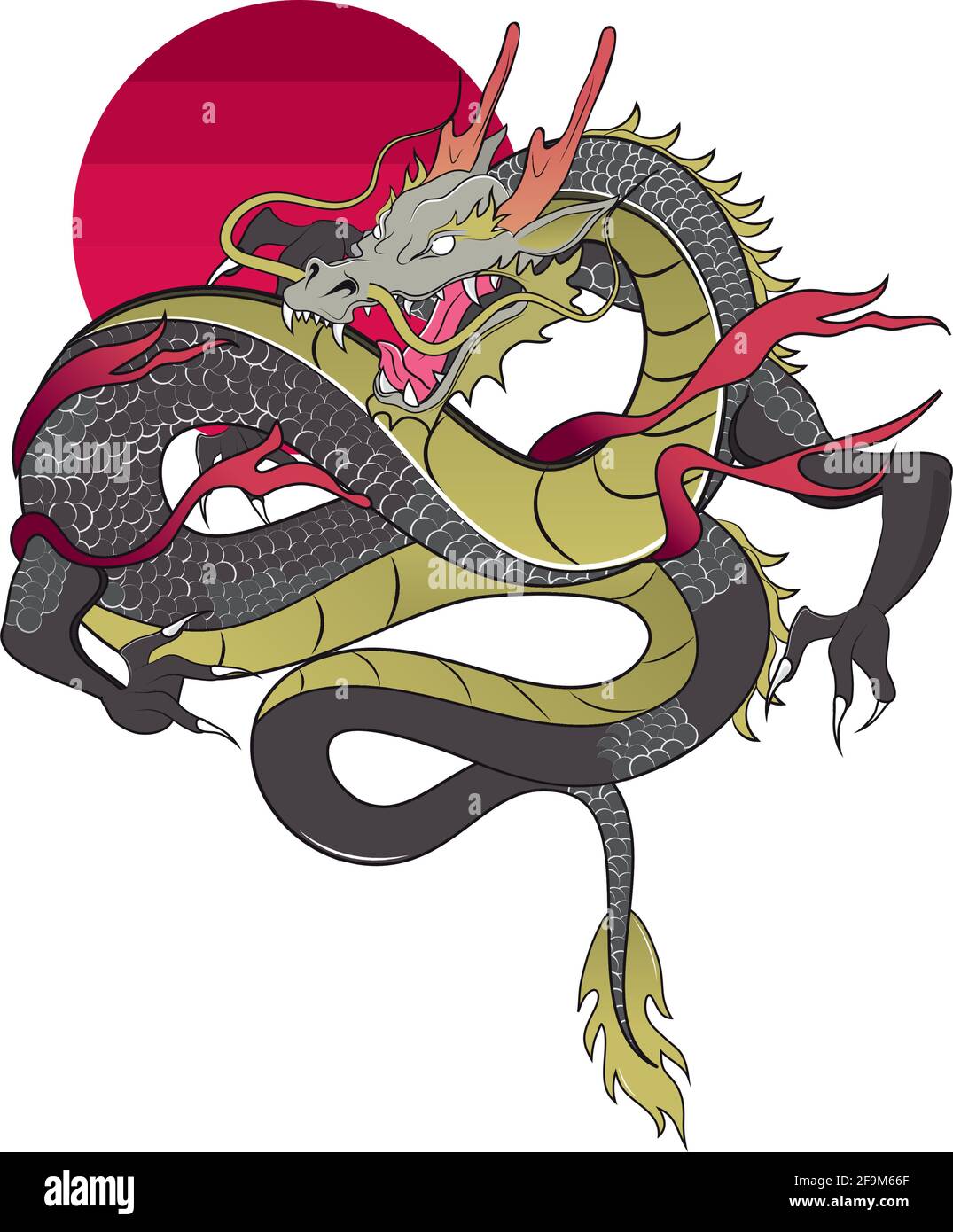 traditional asian dragon isolated style Stock Vector Image & Art - Alamy