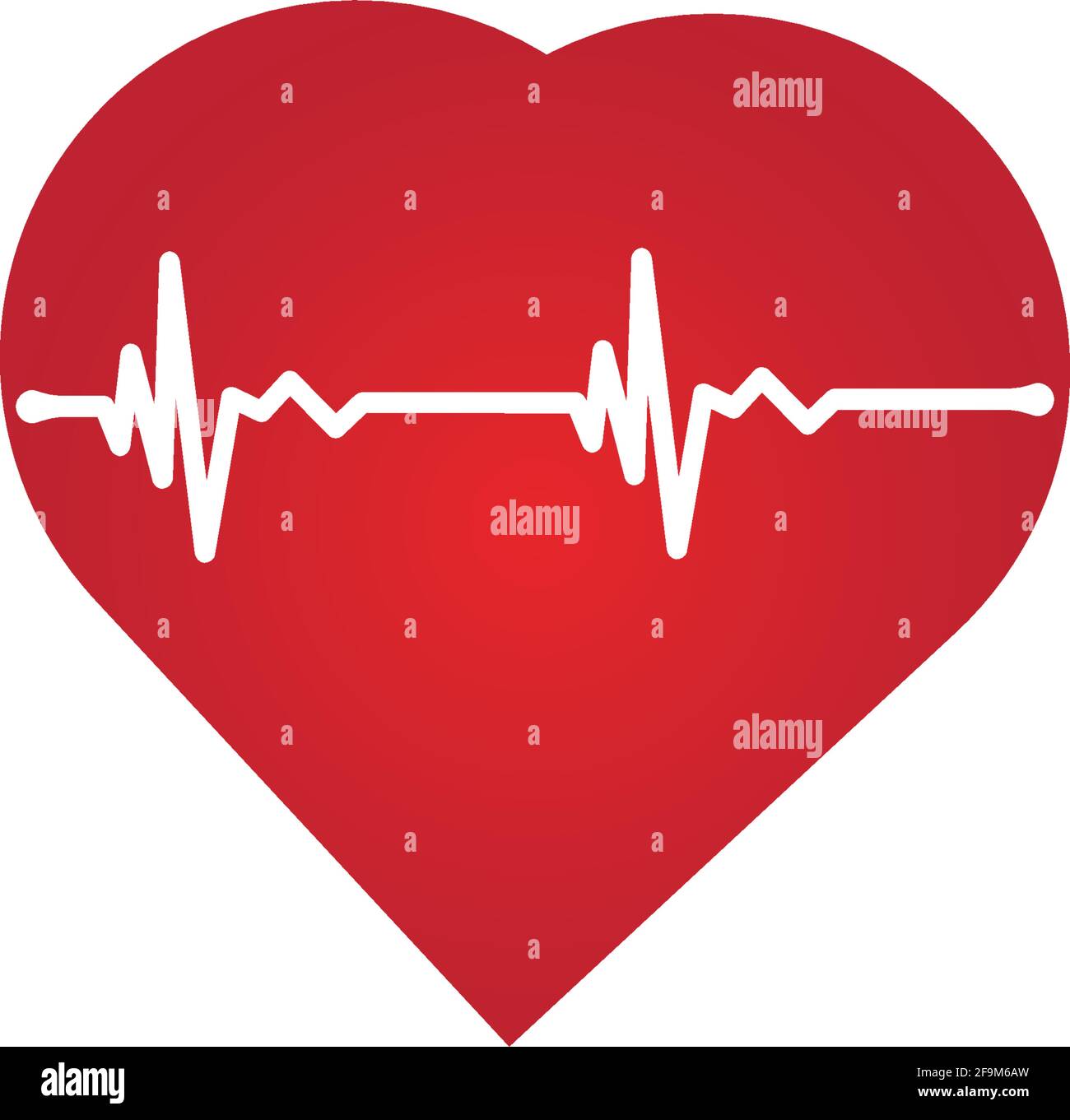 Heart rate icon - health monitor. Red Heart Rate.Blood pressure vector ...