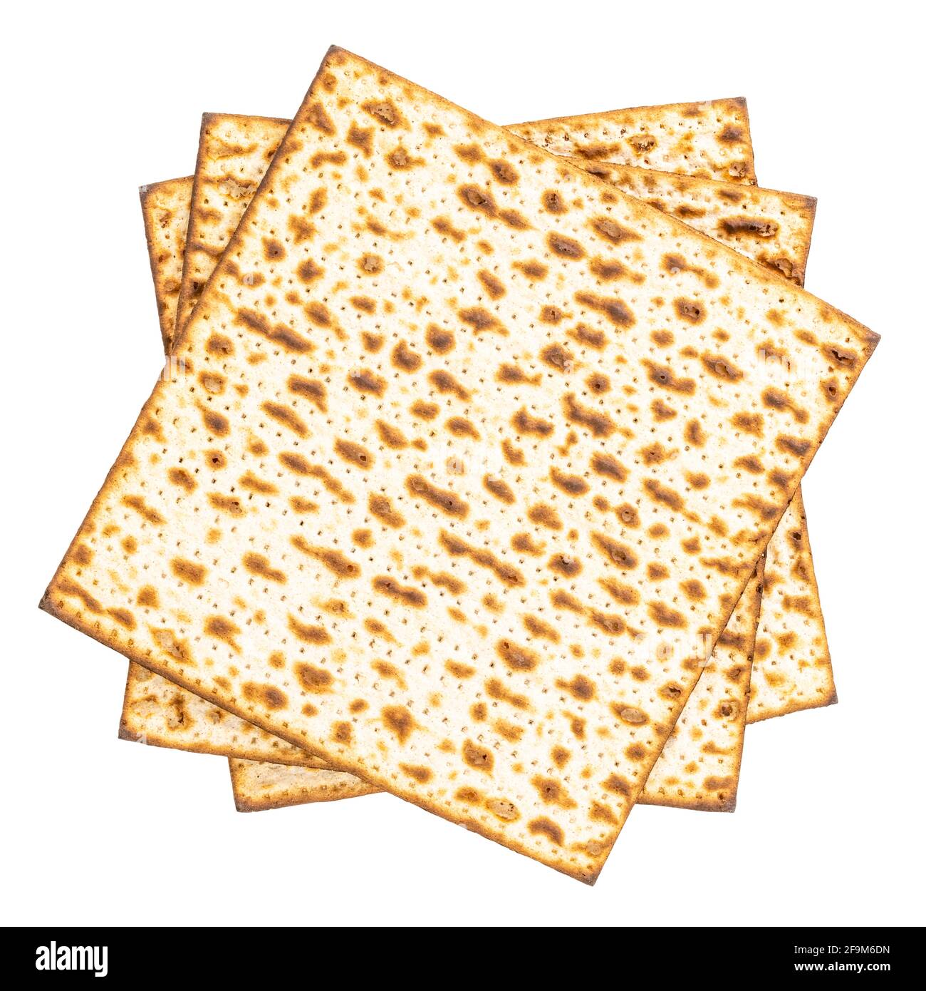 Matzo Isolated on white background. Matzah, unleavened bread Stock ...