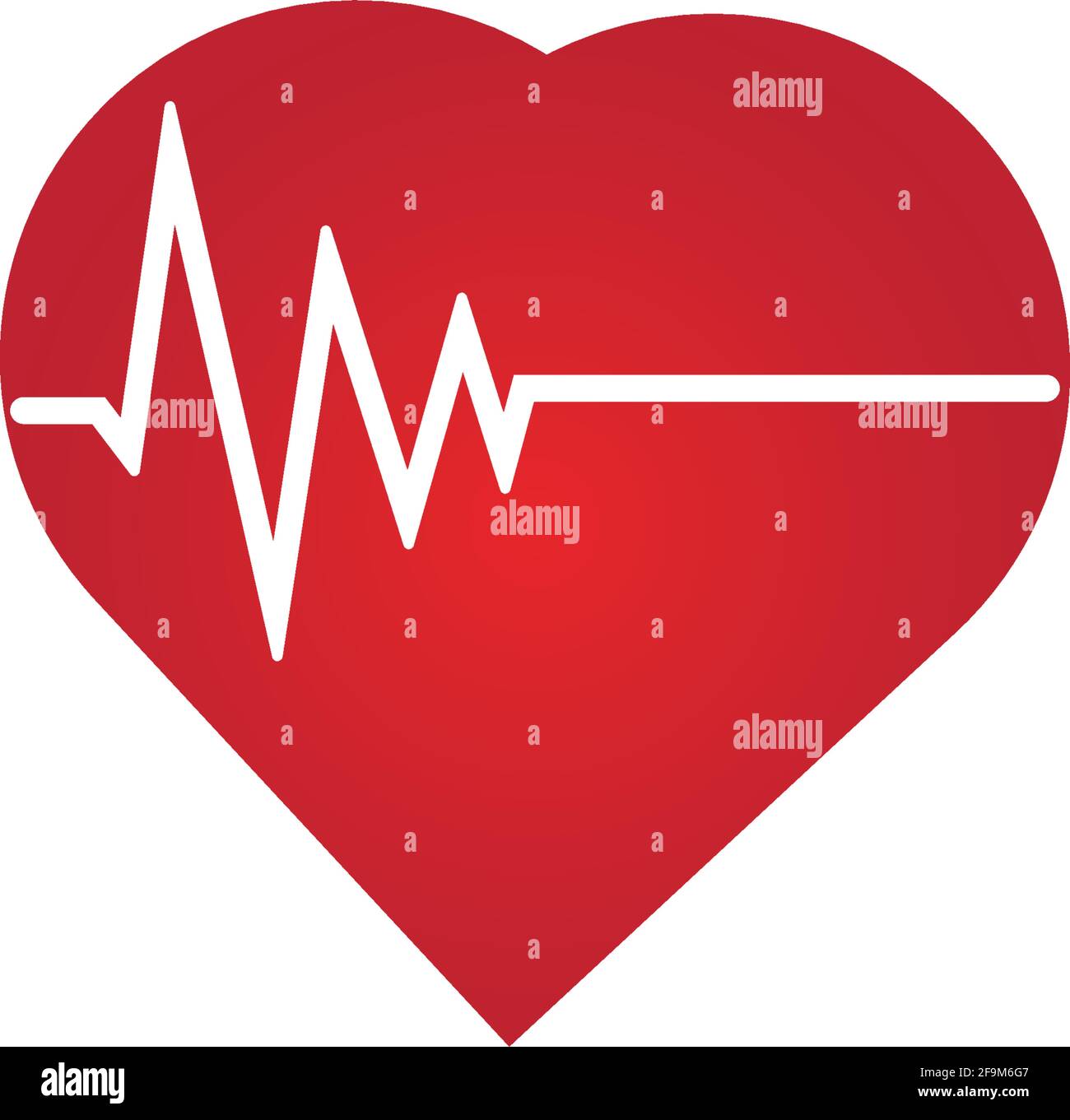 Heart rate icon - health monitor. Red Heart Rate.Blood pressure vector ...