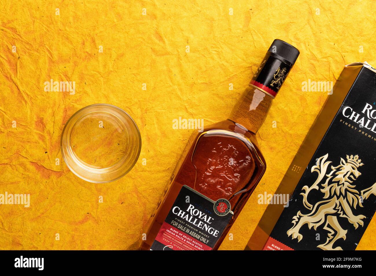 Royal Challenge Whisky Bottle