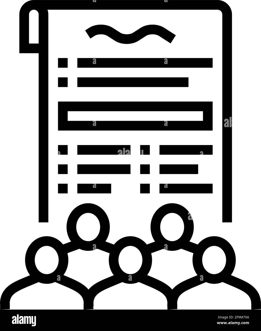 social norms law dictionary line icon vector illustration Stock Vector ...