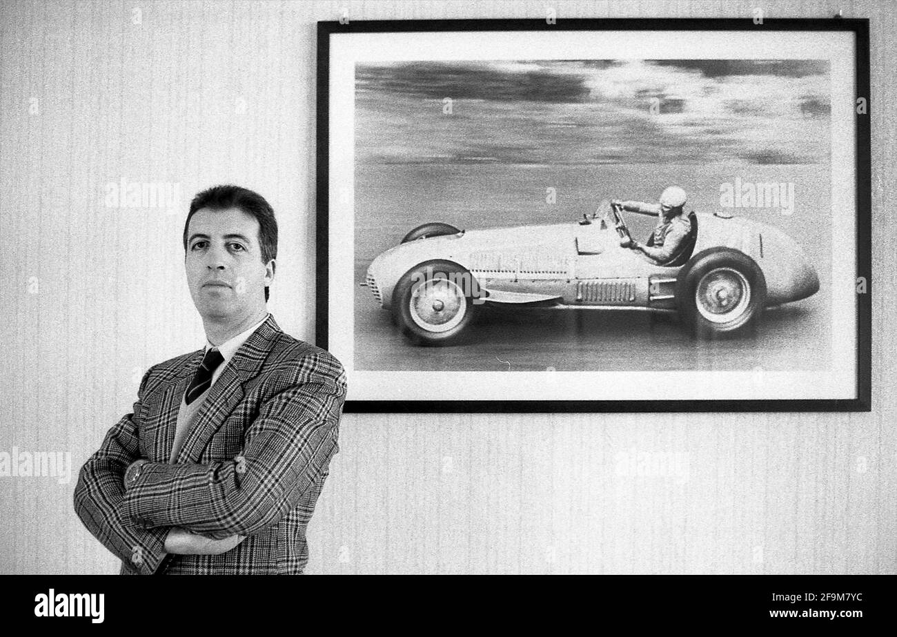 Piero Ferrari. At the Ferrari Factory in Marenello F1 workshop Italy ...