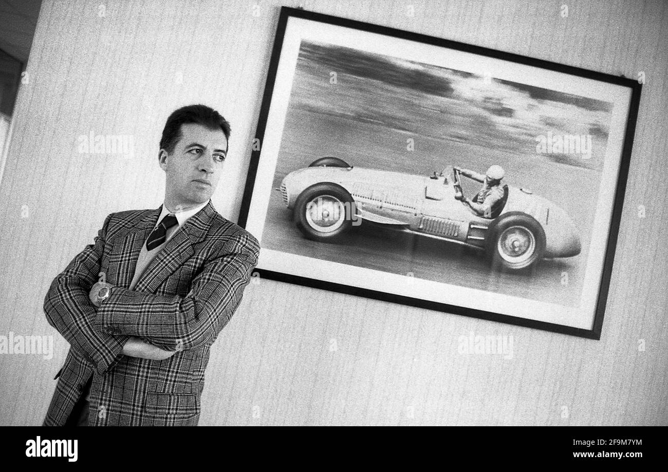 Piero Ferrari. At the Ferrari Factory in Marenello F1 workshop Italy ...