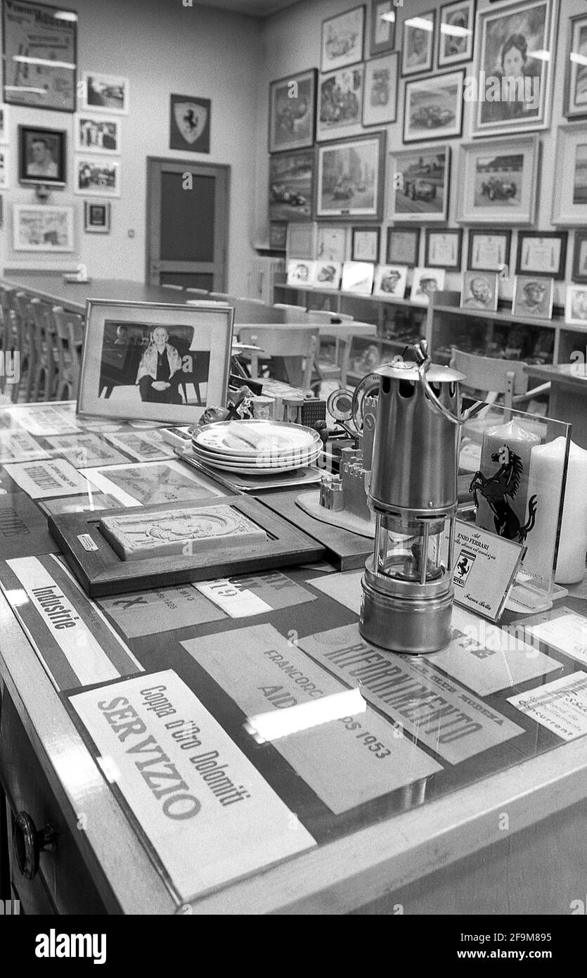 Piero Ferrari. At the Ferrari Factory in Modena Italy 1987 Stock Photo ...