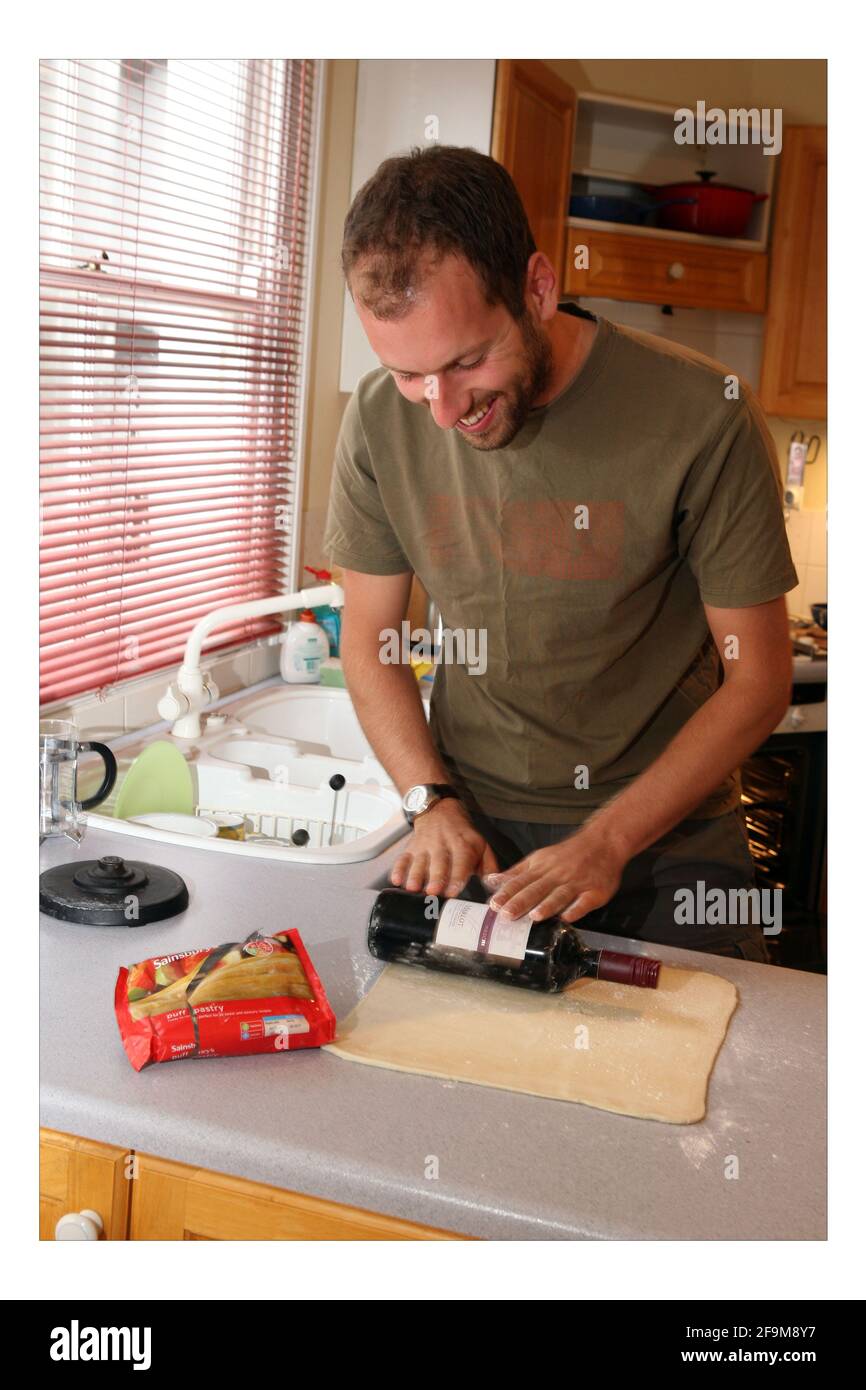 Simon Usborne cooks a pack lunch and eats in the office. Sausage Rolls ...