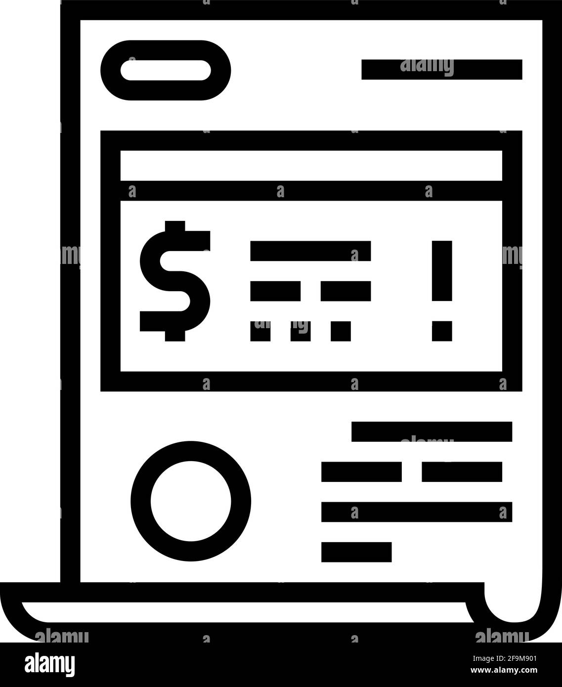 penalty law dictionary line icon vector illustration Stock Vector Image ...