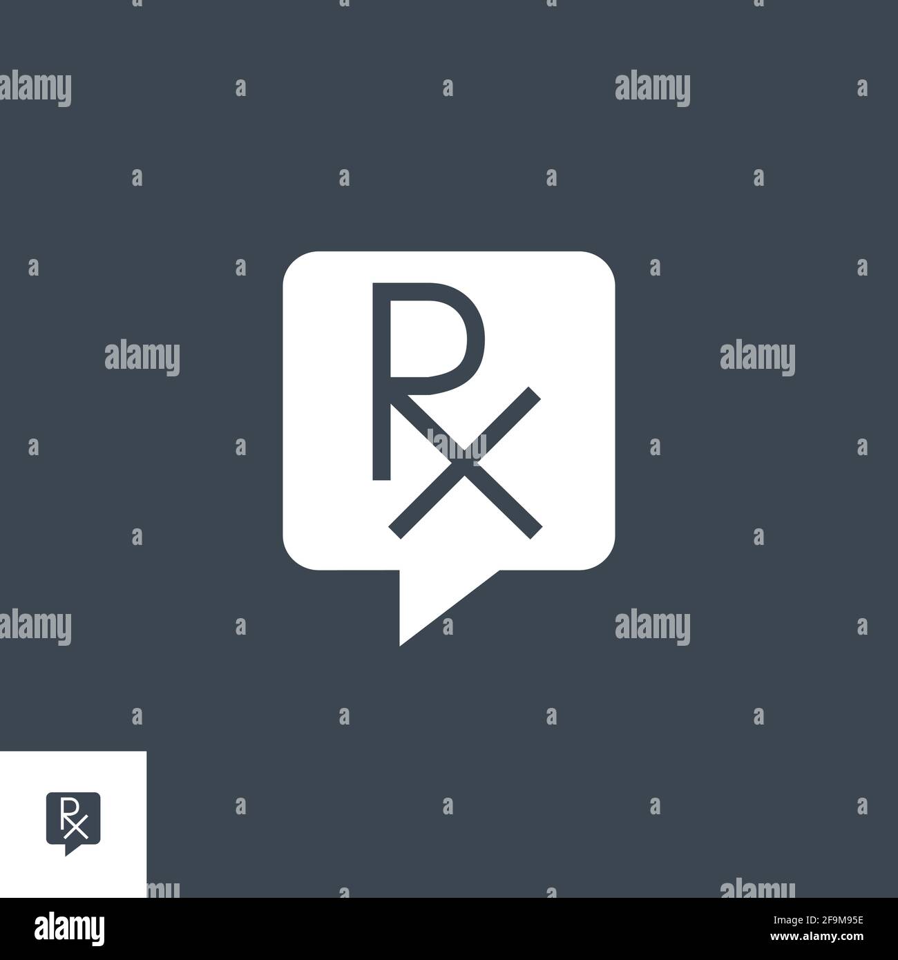 Prescription related vector glyph icon Stock Vector Image & Art - Alamy