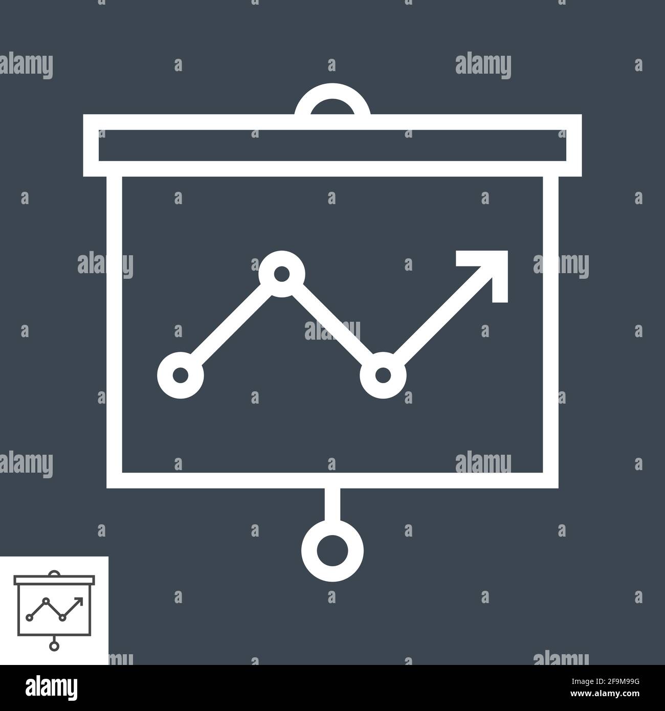 Presentation line icon outline Stock Vector Images - Alamy