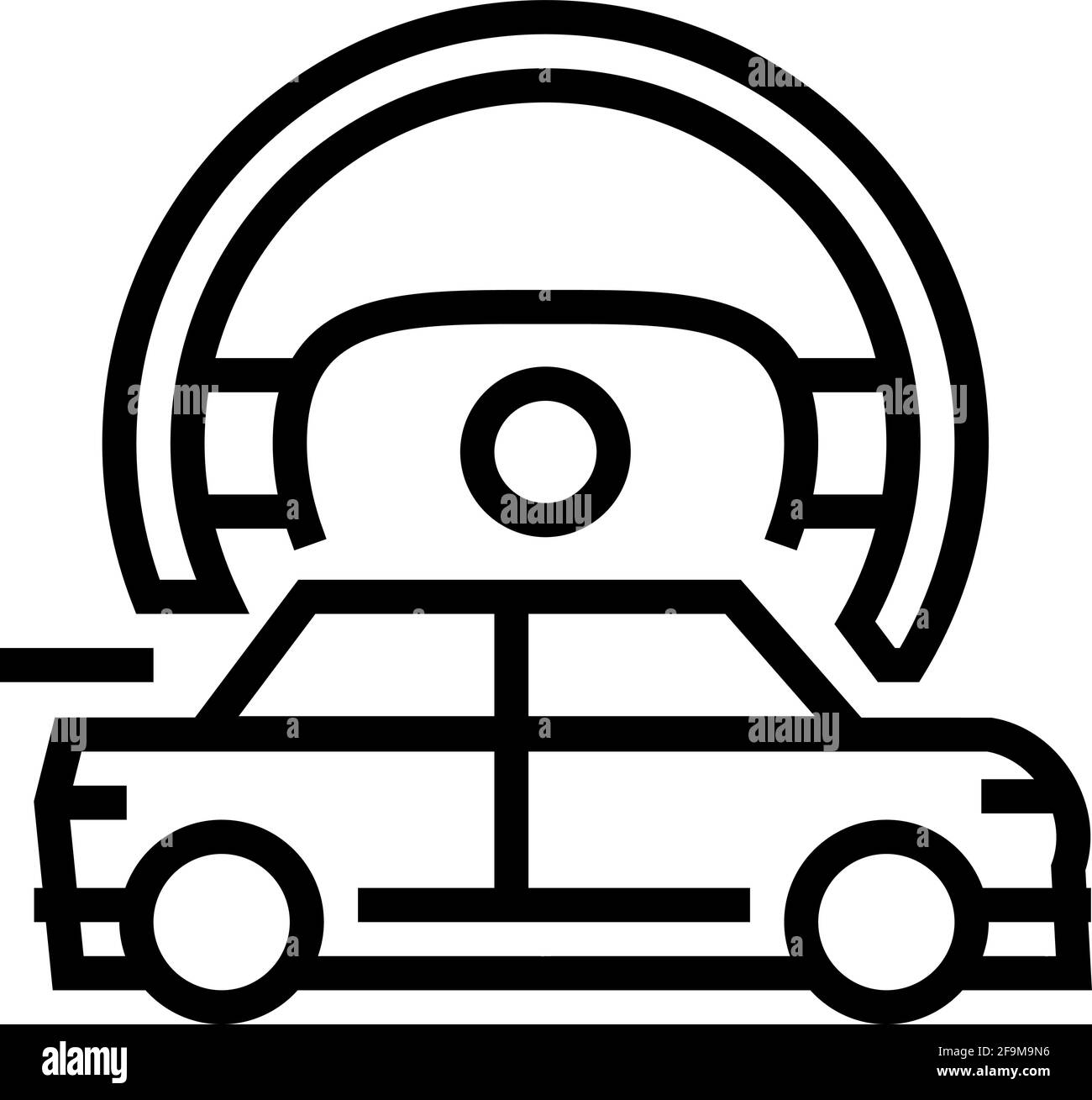 fast driving mens leisure line icon vector illustration Stock Vector ...