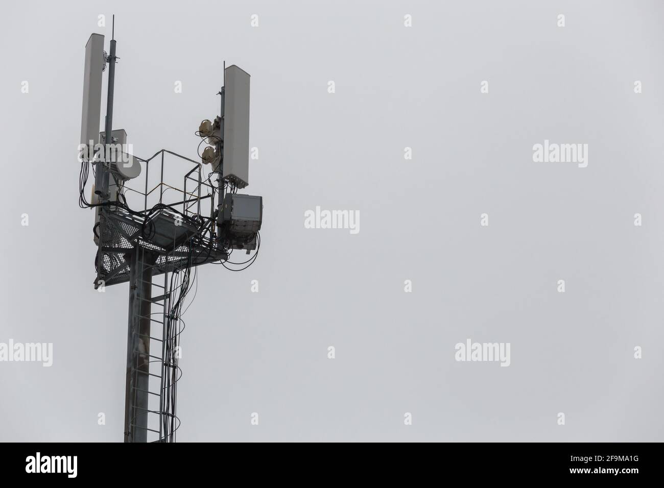 communication and gsm, wcdma, hspda and other 3g, 4g standarts tower ...
