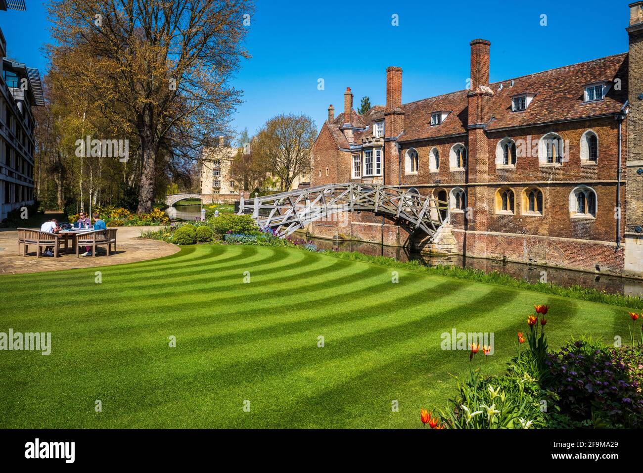 Queens college and the mathematical bridge hi-res stock photography and ...