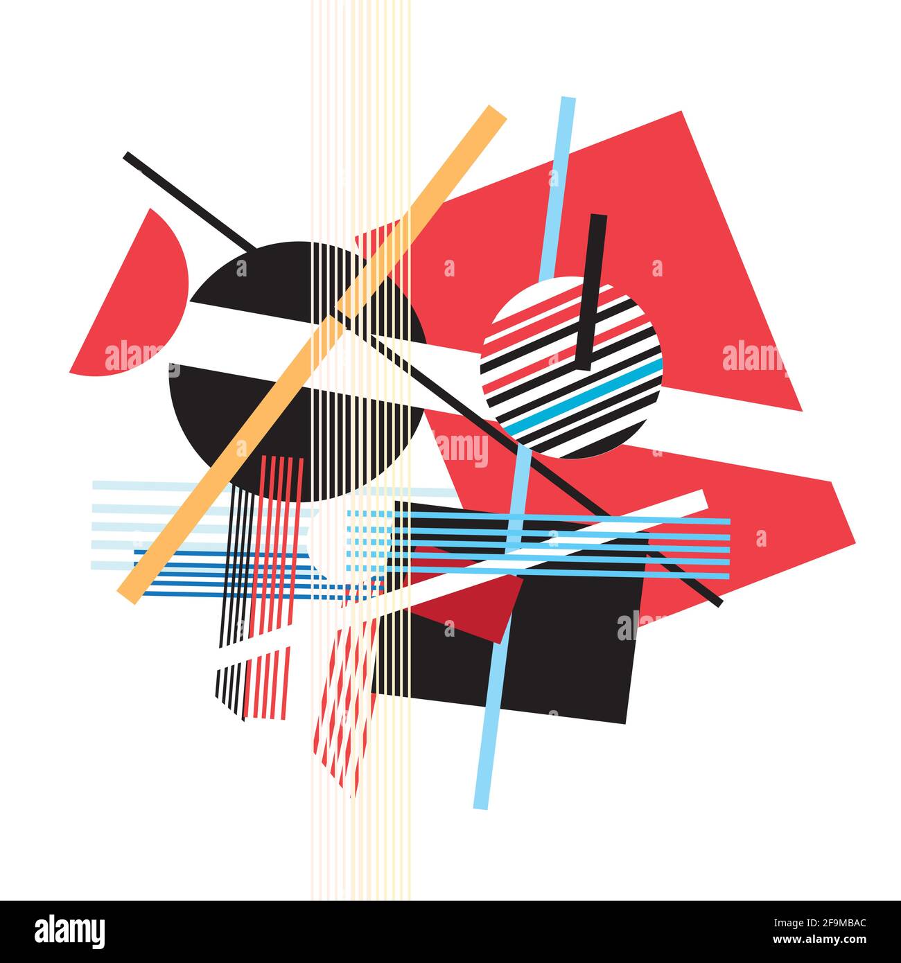 Abstract Multi Colored Background Of Geometric Objects An Example Of An Unusual Abstraction