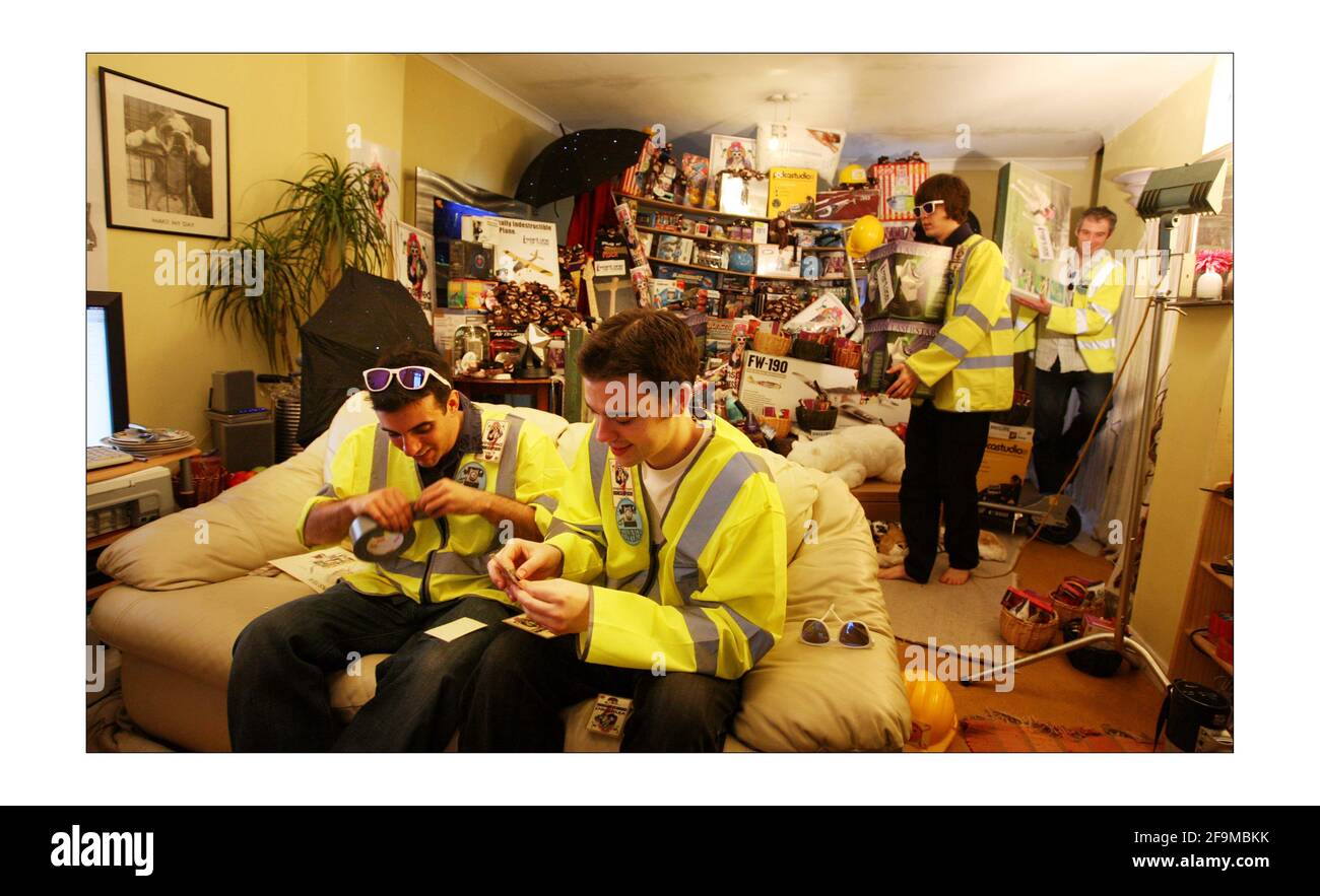 David Goodfellow, Benny Crane, James Hunter and Callum Teach prepare ...