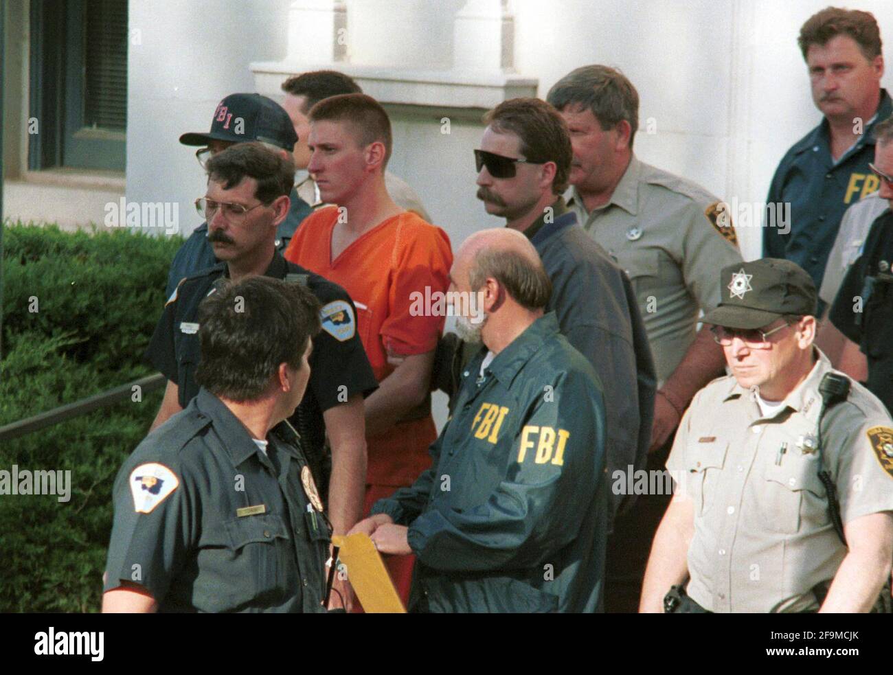 Oklahoma City, OK, USA. 17th Apr, 2001. Alleged Oklahoma city bomber ...