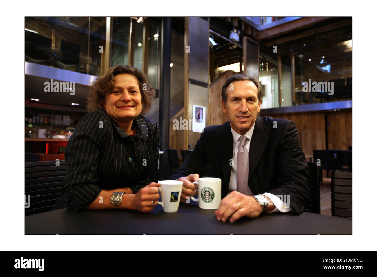 Howard Schultz (Starbucks) and Harriet Lamb (Fairtrade) on the ...
