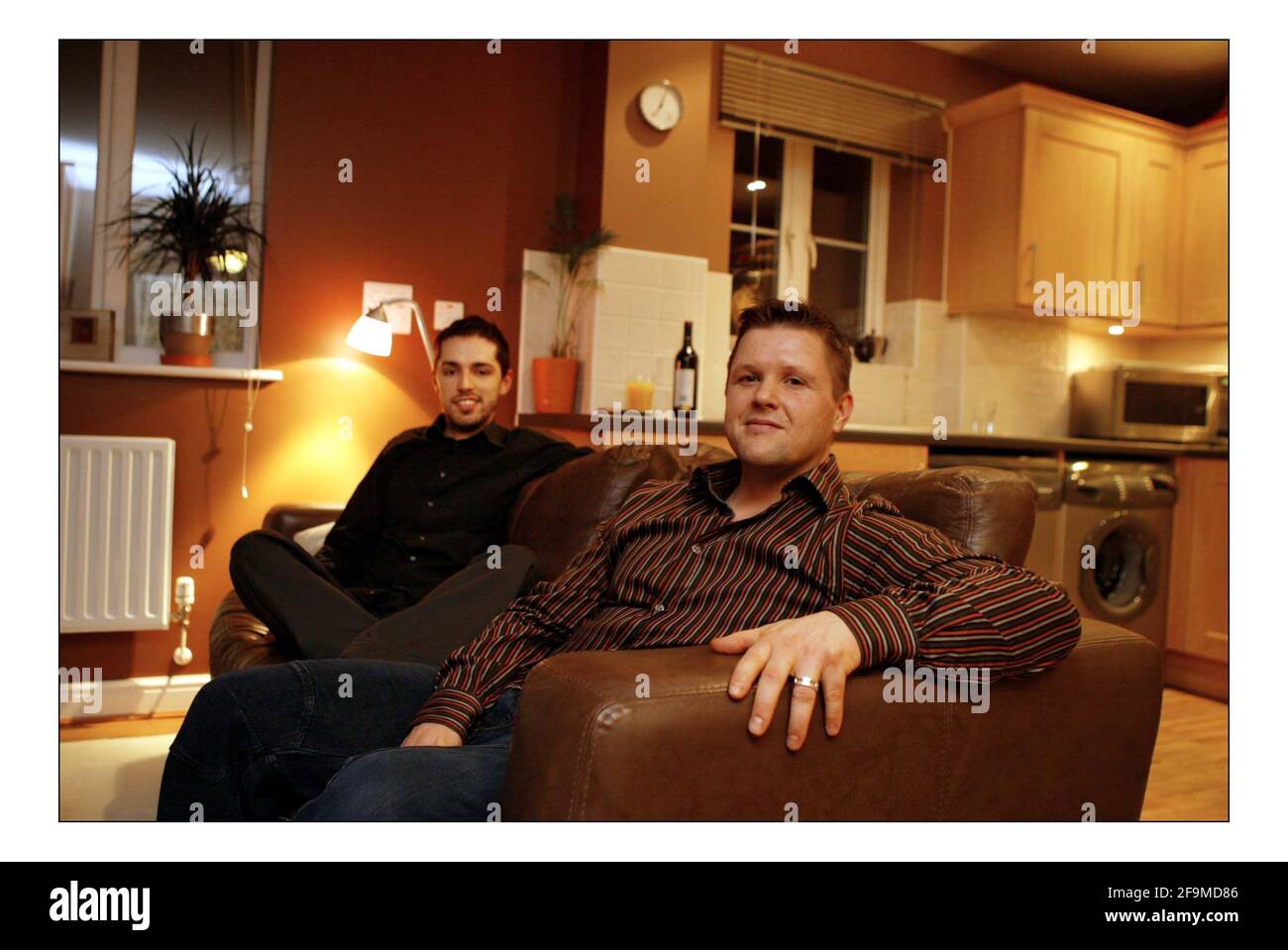 Phil Borge (lt) with partner Garry Baxterpic David Sandison 2/3/2005 ...