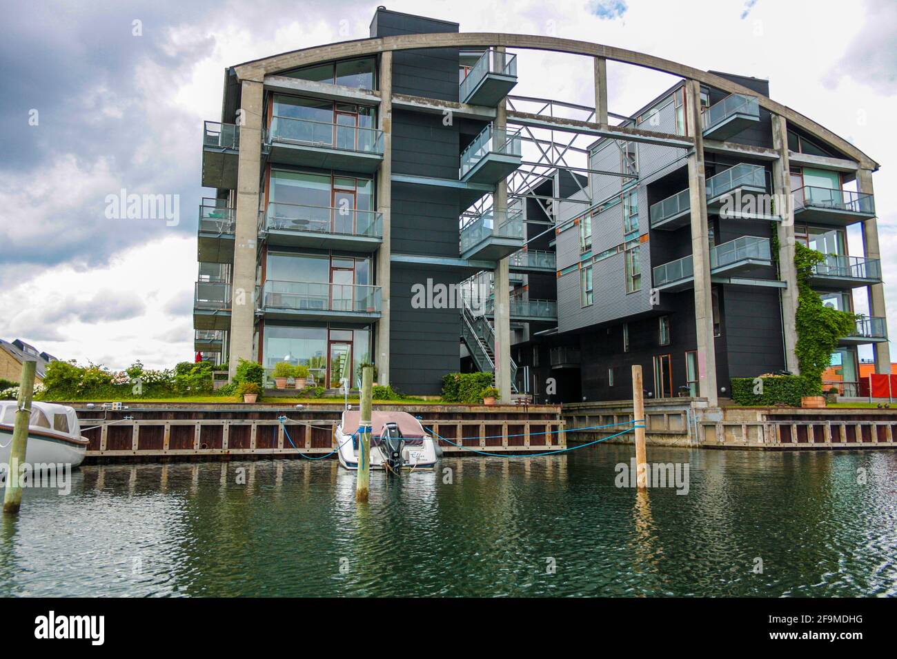 Former Copenhagen naval docks buildings now reused as homes and offices ...