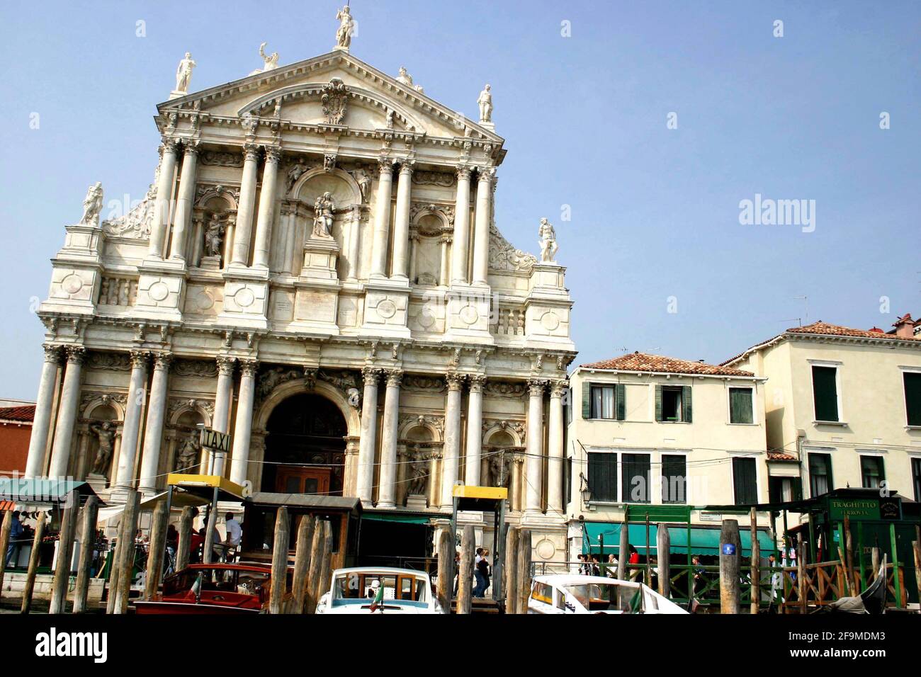 Venice, Italy. Exterior view of Chiesa degli Scalzi (Chiesa di Santa ...