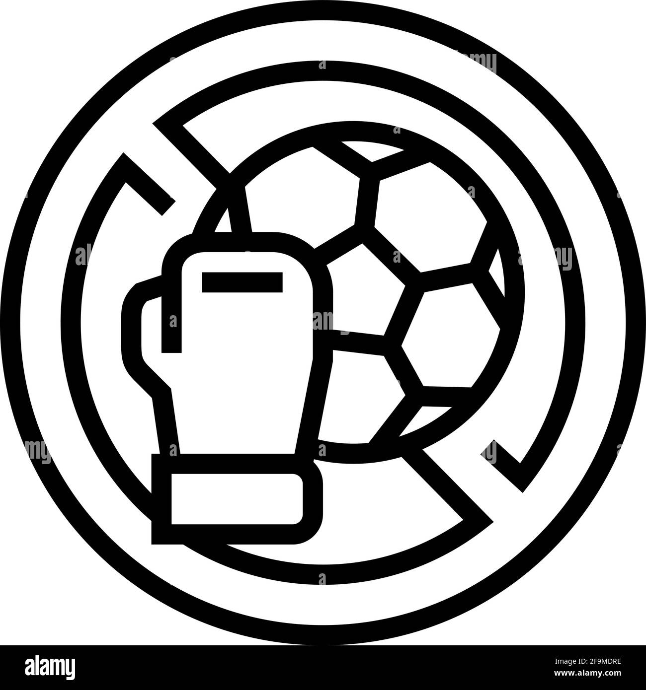 contraindicated sport exercises line icon vector illustration Stock ...