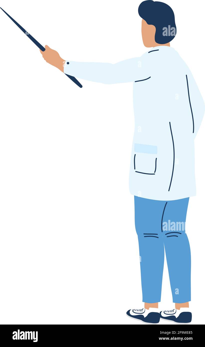 male doctor teaching character icon Stock Vector Image & Art - Alamy