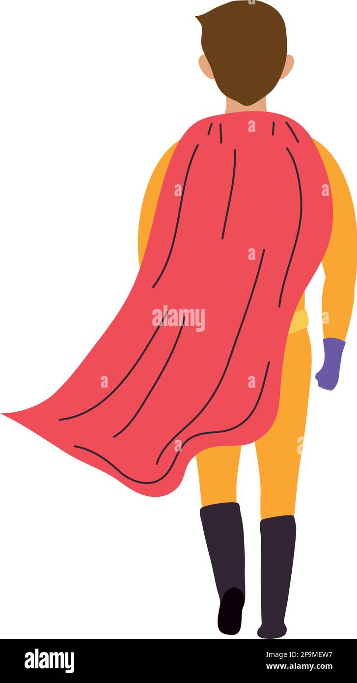 super daddy hero back character Stock Vector Image & Art - Alamy