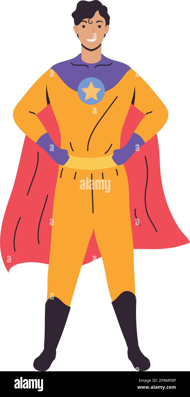 super dad hero standing character Stock Vector Image & Art - Alamy