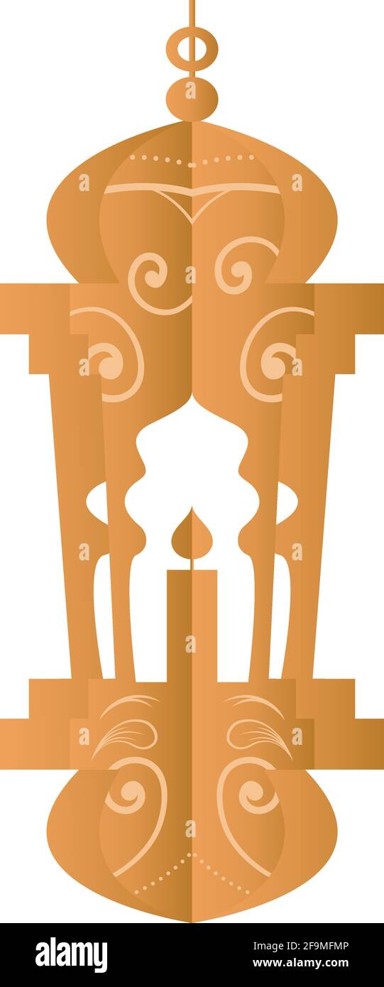 Beautiful eid mubarak golden Cut Out Stock Images & Pictures - Alamy