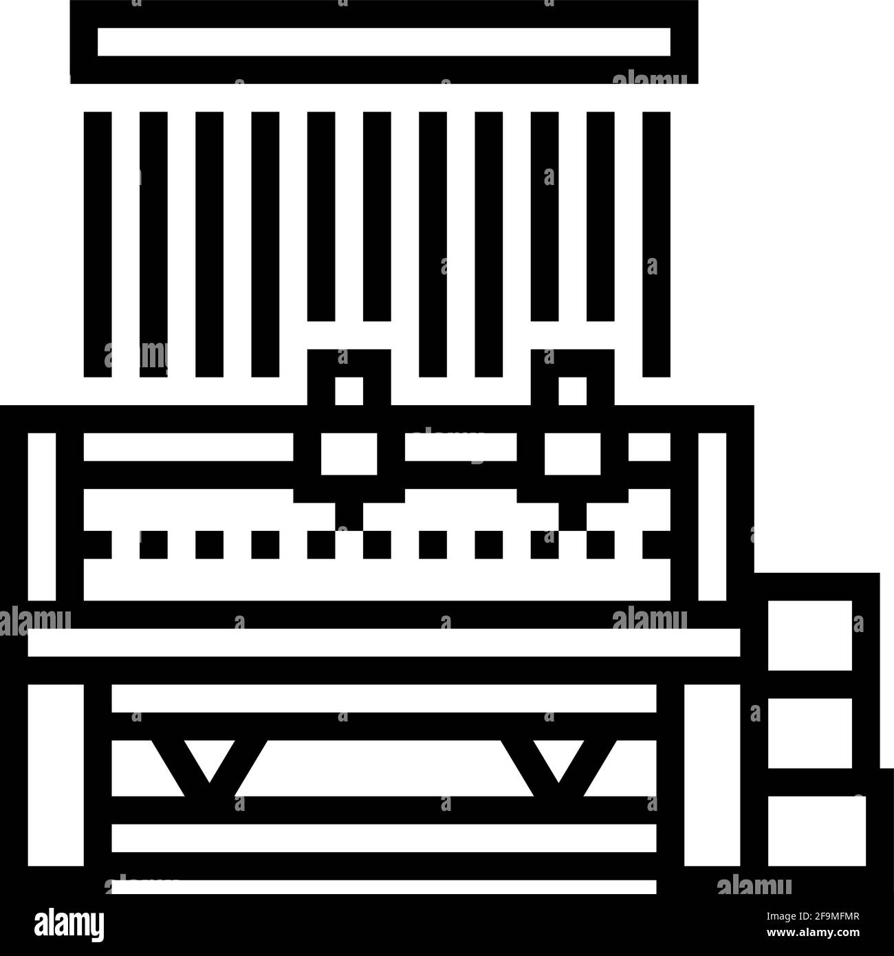 Warping machine Black and White Stock Photos & Images - Alamy