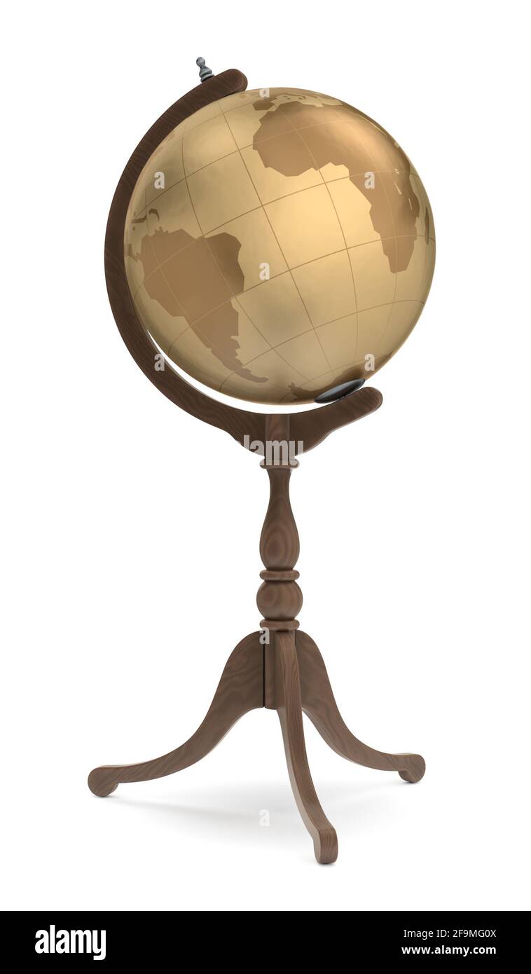 Vintage globe africa Cut Out Stock Images & Pictures - Alamy