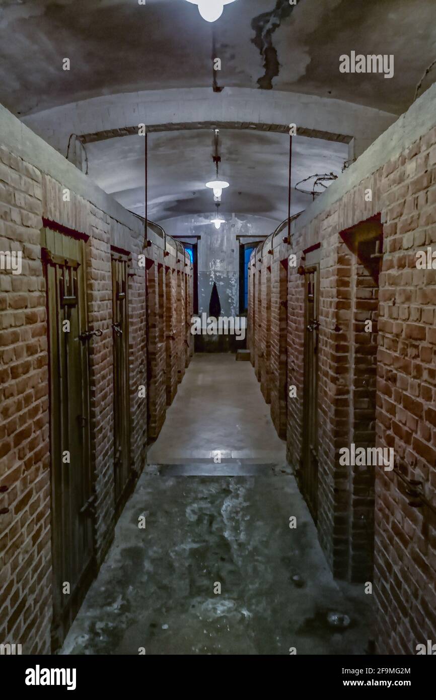 Breendonk - Belgium - April 16, 2021 : Fort Breendonk served as a ...