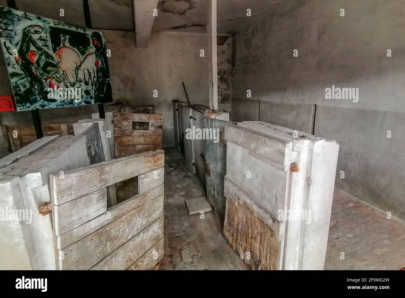 Breendonk - Belgium - April 16, 2021 : Fort Breendonk served as a ...