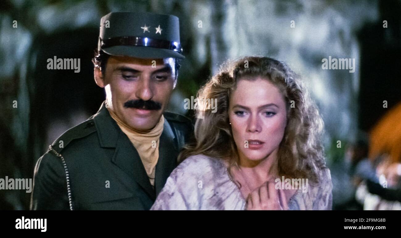 USA . Kathleen Turner and Manuel Ojeda in a scene from (C)Twentieth Century Fox film: Romancing ...